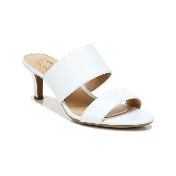 Naturalizer | Shoes | Naturalizer Womens White Tibby Kitten Heel Slide ...